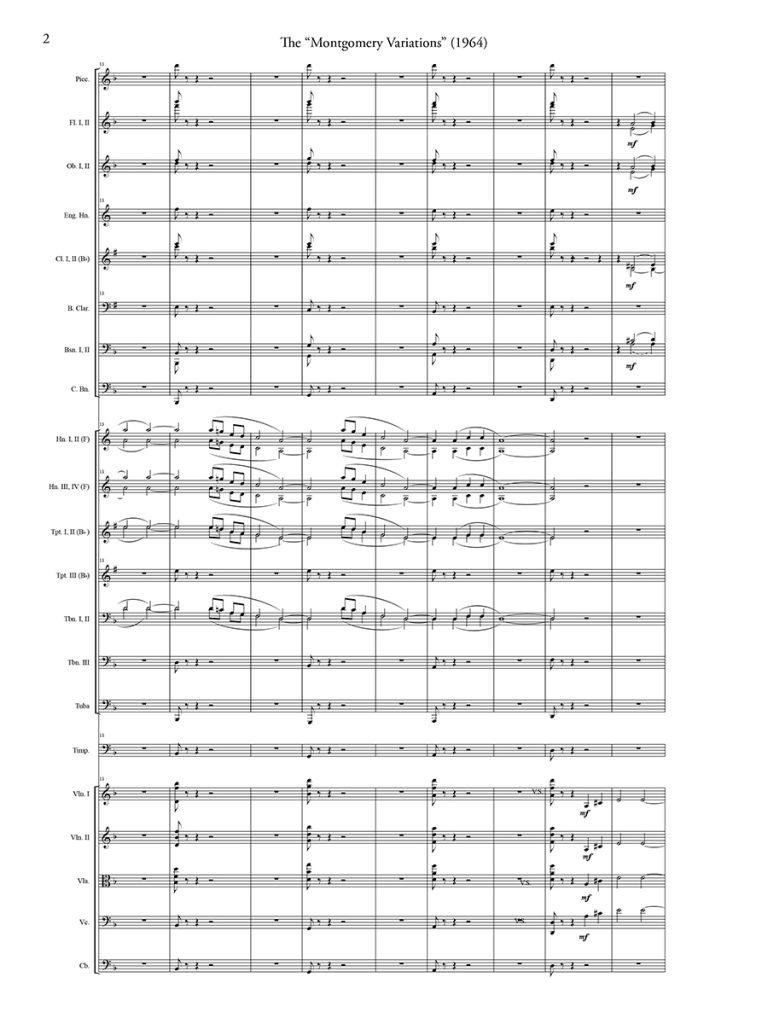Montgomery Variations (Study Score) – Margaret Bonds - Hildegard ...
